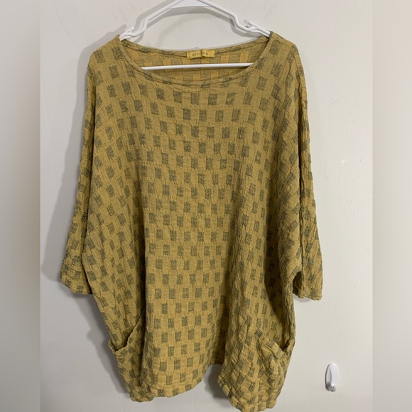 cut loose | Tops | Cut Loose Tunic With Pockets Cotton Linen Fabric ...